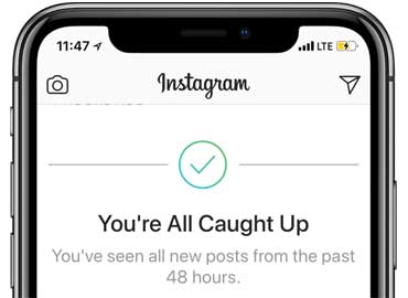 Instagram Launches “You’re All Caught Up” Message