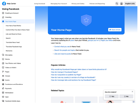 Check Facebook Help Center Update In 2020 | DMC