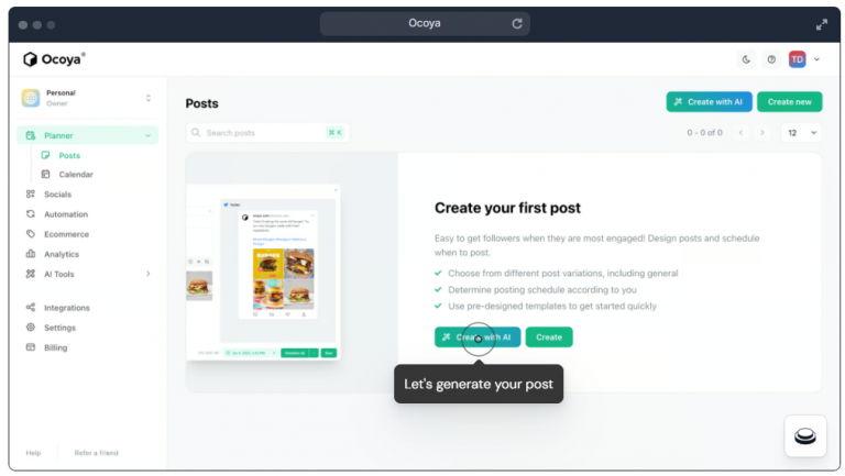 Ocoya: AI Social Media Management & Content Marketing | DMC