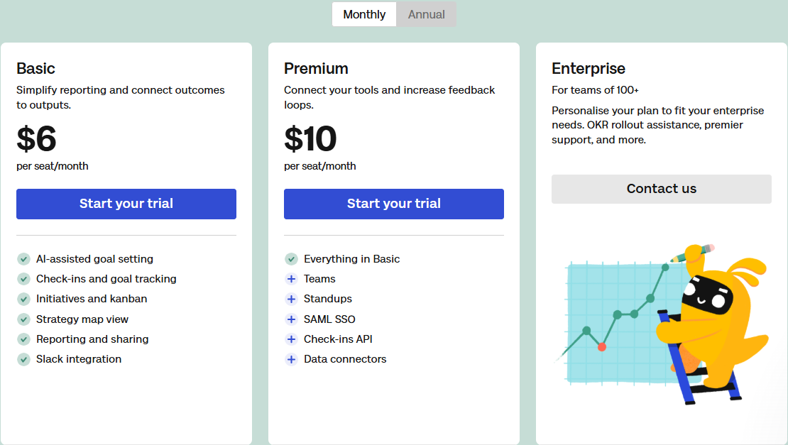 Tability: AI Goal Tracking & OKR Software For Teams