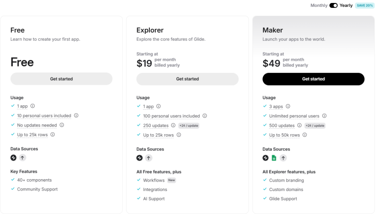 Glide – No-Code App Builder For Business & Internal Tools