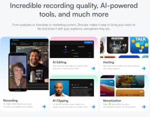 Zencastr – Remote Podcast Recording & AI Editing Platform